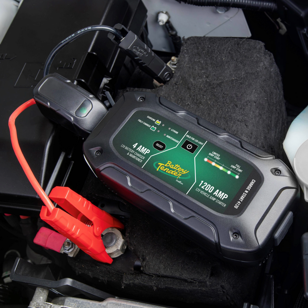 Charge N Start 4120 4 AMP Battery Charger & 1200 AMP Jump Starter ...