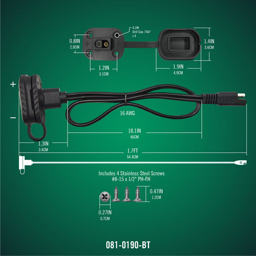 Quick Disconnect Cable Mount | Battery Tender®