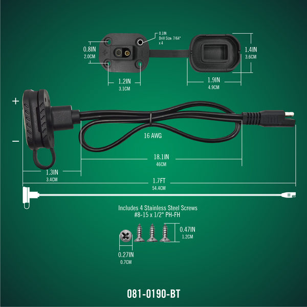 Quick Disconnect Cable Mount | Battery Tender®