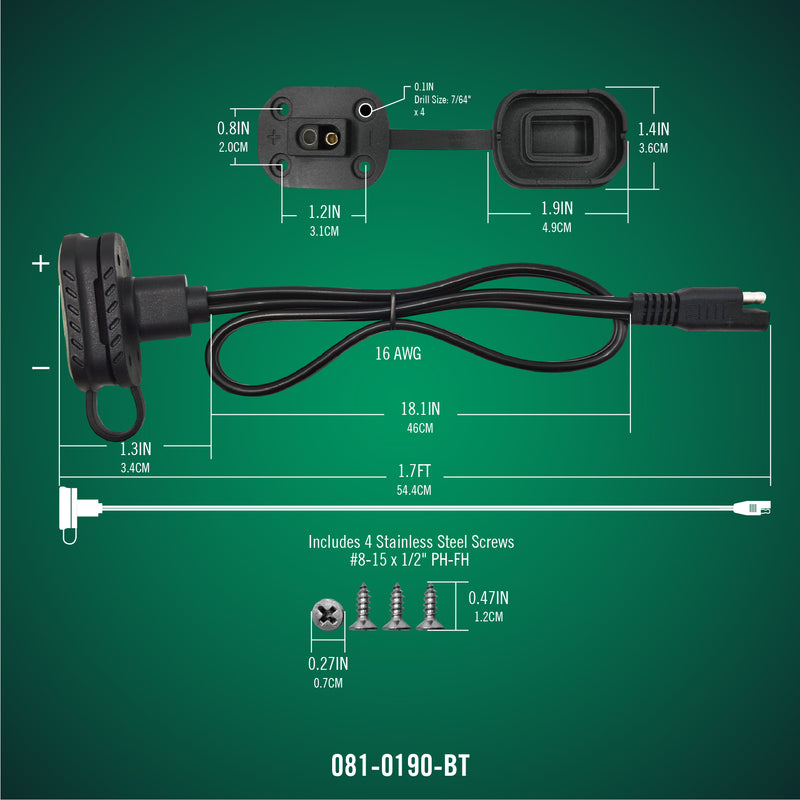 Quick Disconnect Cable Mount | Battery Tender®