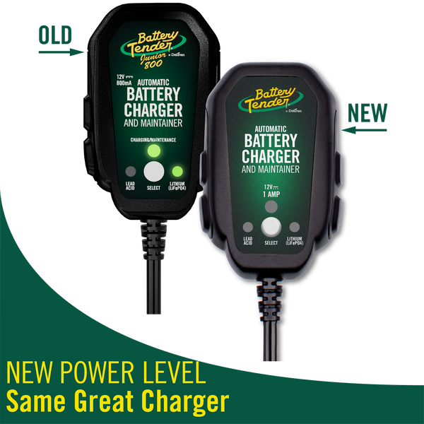 Battery Tender Junior 1 AMP 12V Selectable Chemistry Battery Charger ...