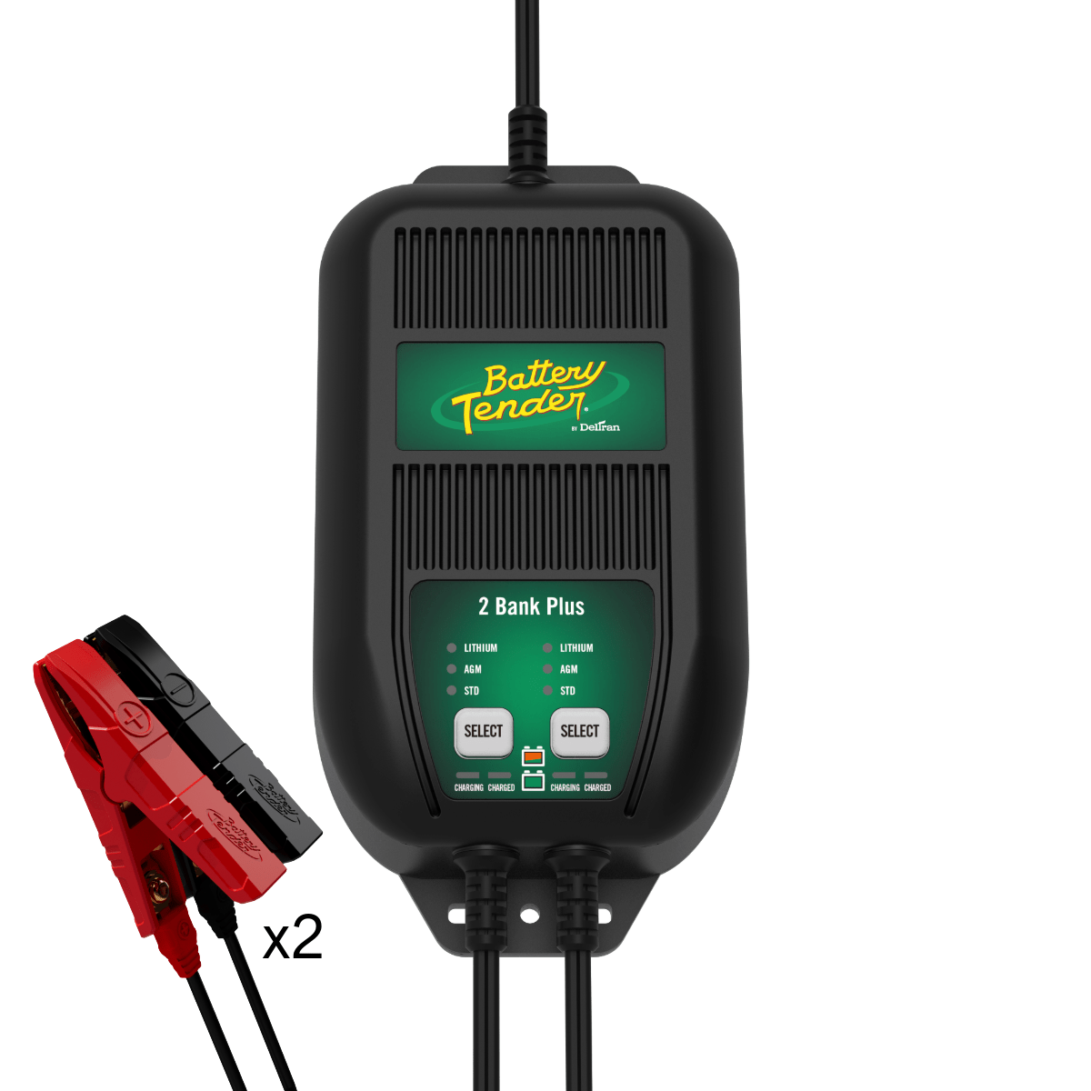 Battery Tender® 2-Bank Smart Battery Charger & Maintainer