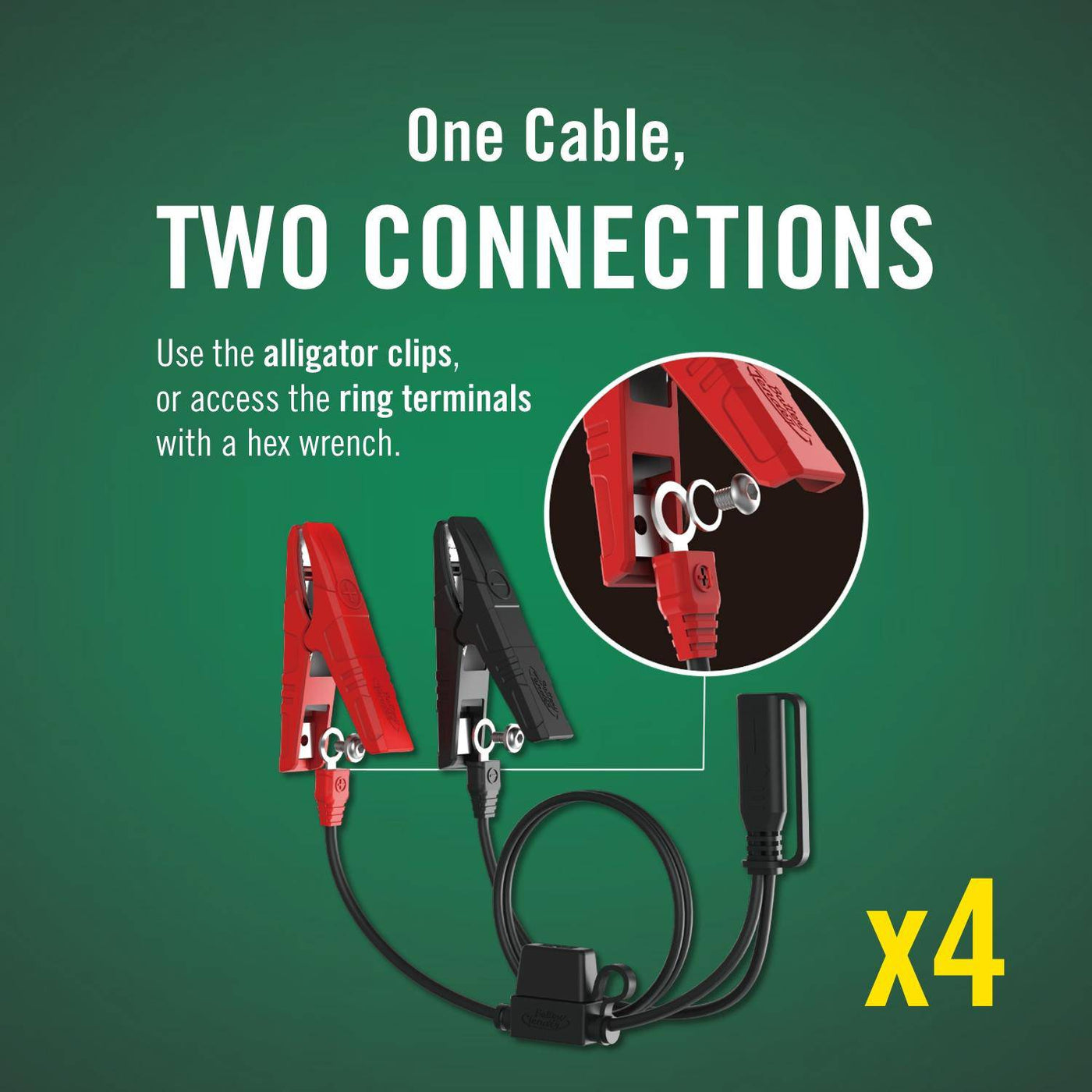 4-Bank Selectable 12V or 6V, 12 AMP Battery Charger | Battery Tender®