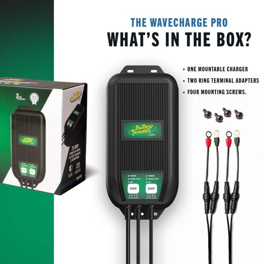4 bank onboard marine battery charger store