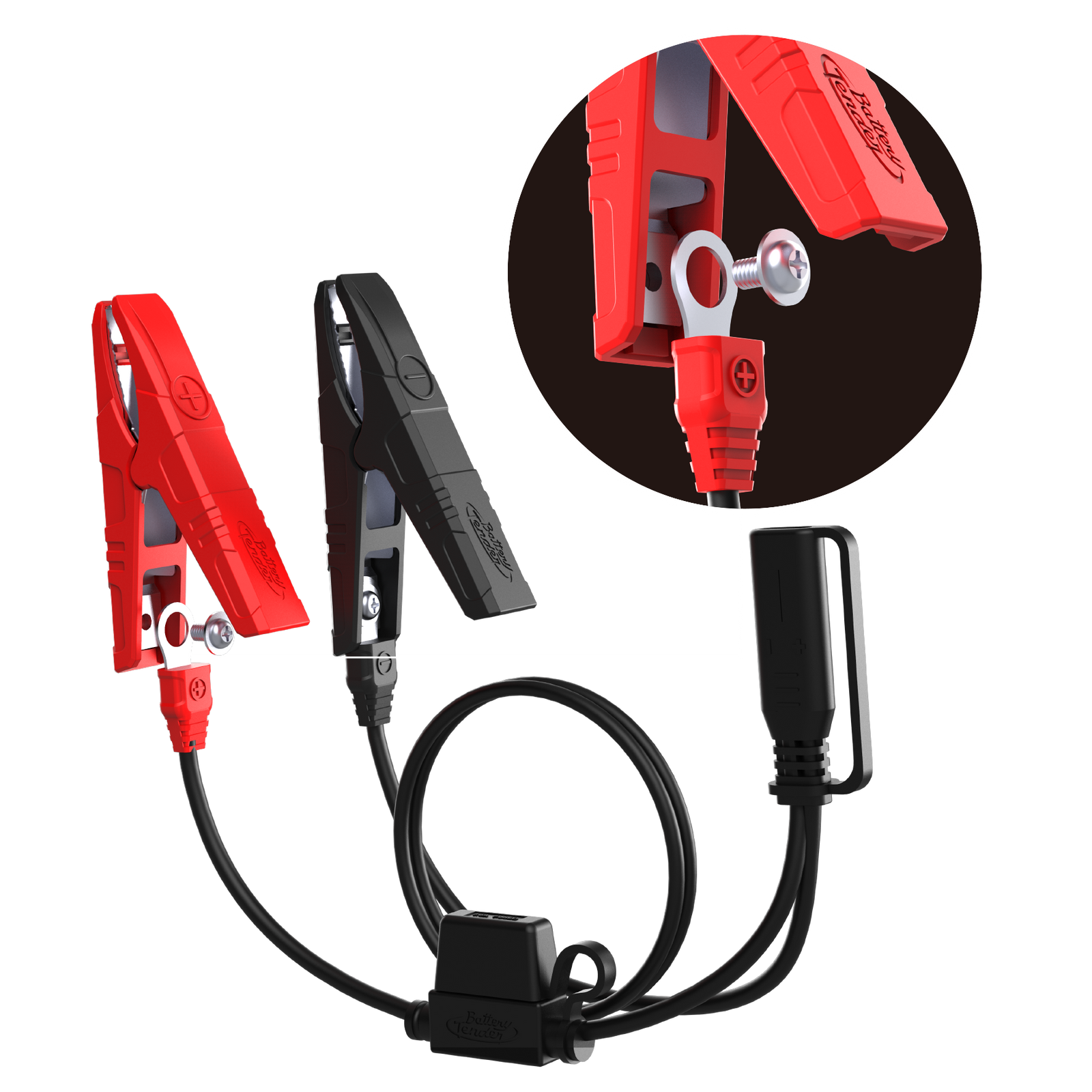 Alligator Clip and Ring Terminal Combo with Quick Disconnect | Battery ...